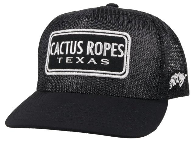CR075 Cactus Ropes Texas Snapback 5-Panel Black — El Coronel Clothing Co.